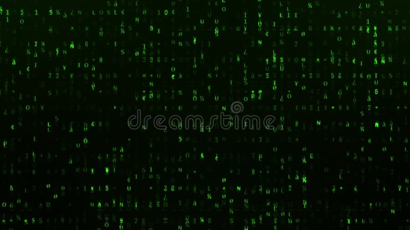 Green Falling Matrix Digital Rain - Loop Animation Background Stock ...