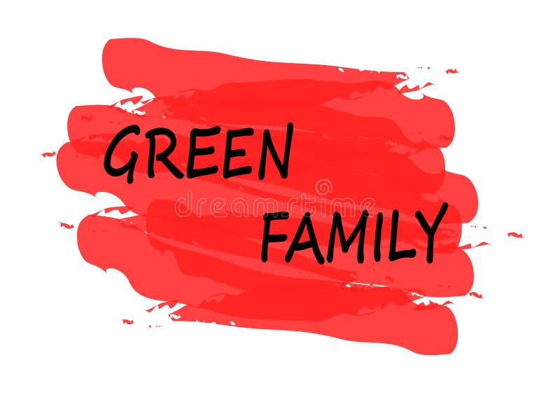 Green family banner stock illustration. Illustration of sticker - 103118229