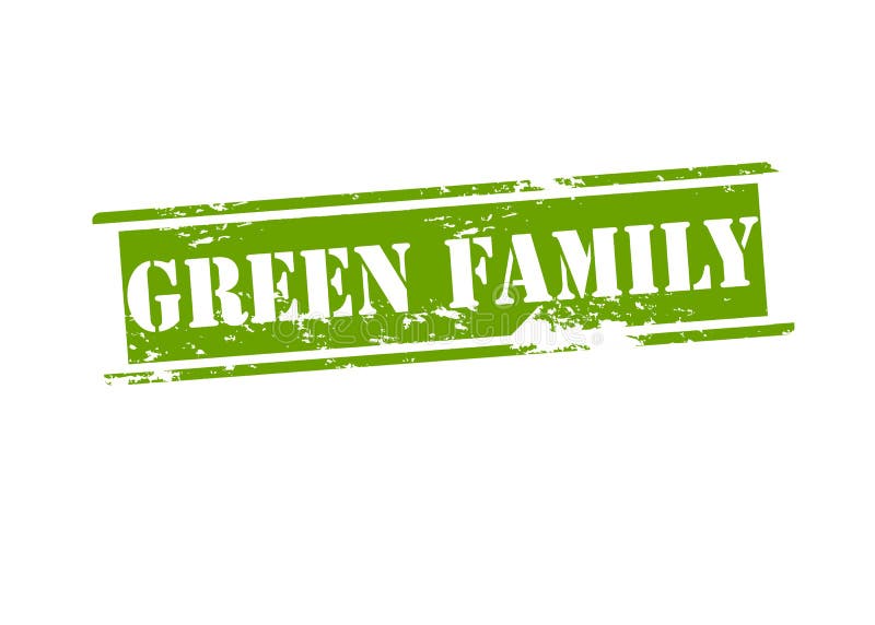 Green family stock vector. Illustration of ecology, girl - 36307242