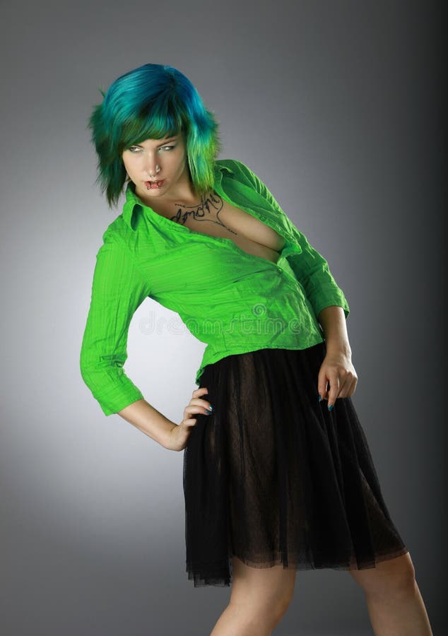 Green fashion stock photo. Image of girl, beauty, lifestyle - 11673298