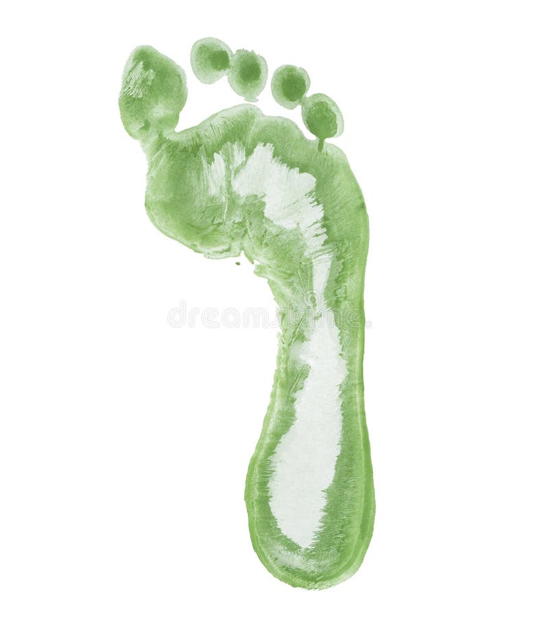 Green Feet Over White Background. Stock Photo - Image of isolated ...