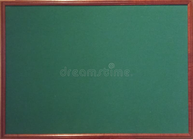 Green Felt Bulletin Board with Wooden Frame Stock Photo - Image of ...