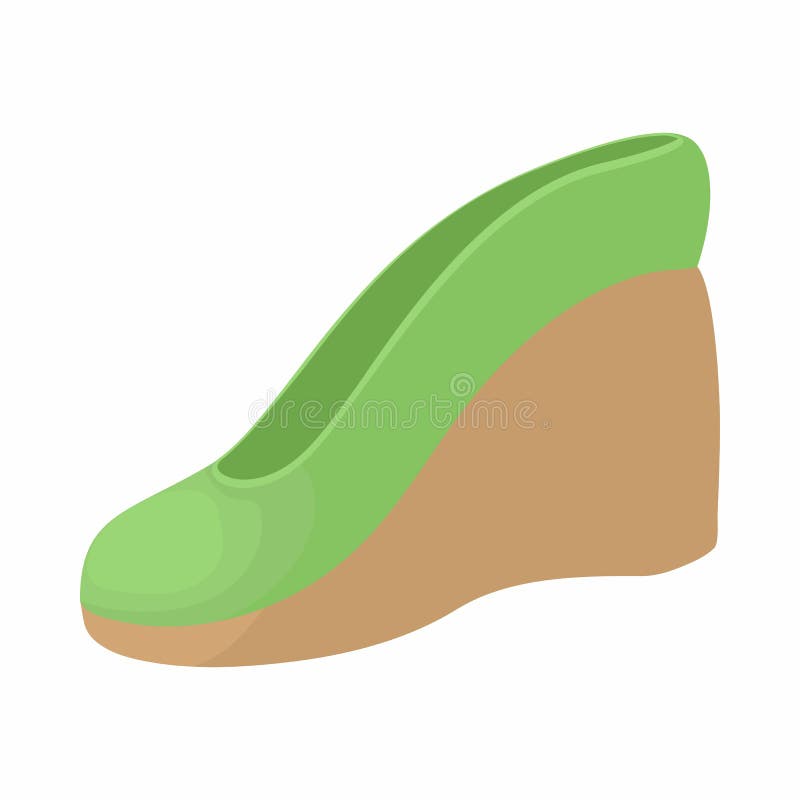 Green Female Shoe Platform Icon Cartoon Style Stock Illustrations – 5 ...