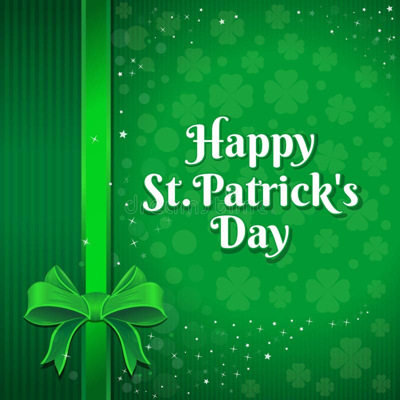 Green Festive Background for St. Patricks Day Stock Illustration ...