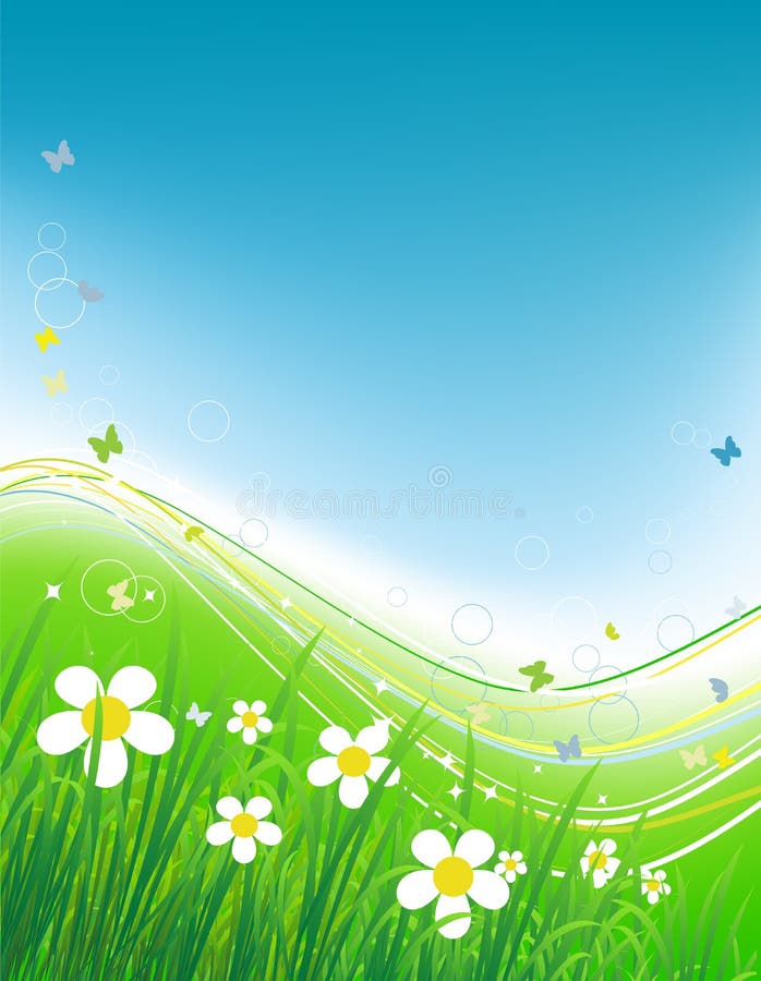 Green Field Butterflies Summer Background Stock Illustrations – 3,546 ...
