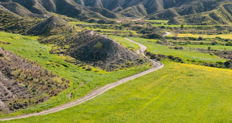 Green Field Landscape, Cyprus Stock Image - Image of minor, environment ...