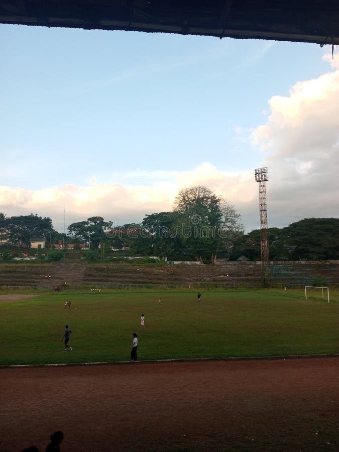 Green field when running stock photo. Image of ambon - 289525780