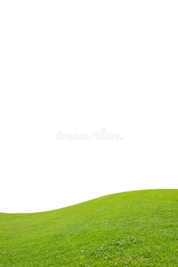 Green Field on White Background Stock Image - Image of lanscape ...