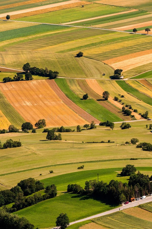 Aerial View of Green Fields Stock Image - Image of plain, outdoor: 20081583