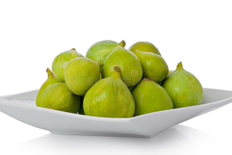 Green Figs stock photo. Image of white, isolated, seed - 11062898