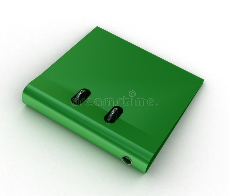 Green file , binder stock illustration. Illustration of documents ...