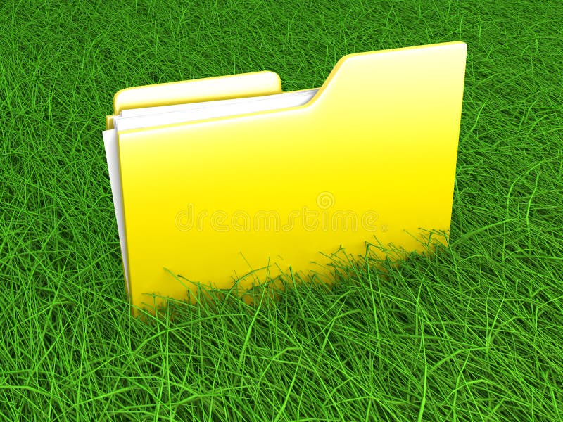Green file stock illustration. Illustration of information - 33991226
