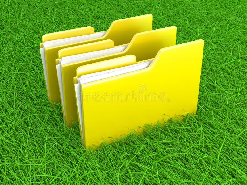 Green files stock illustration. Illustration of design - 33991267