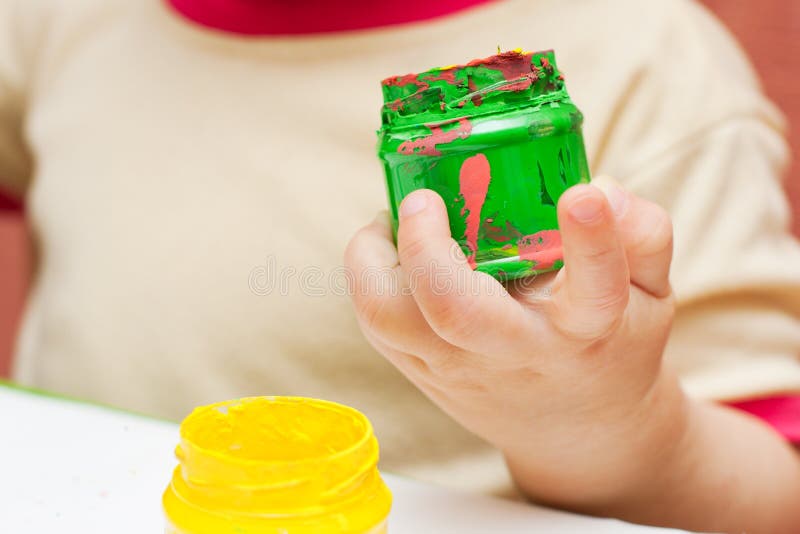 Green fingerpaint stock image. Image of fingerpaint, close - 12426563