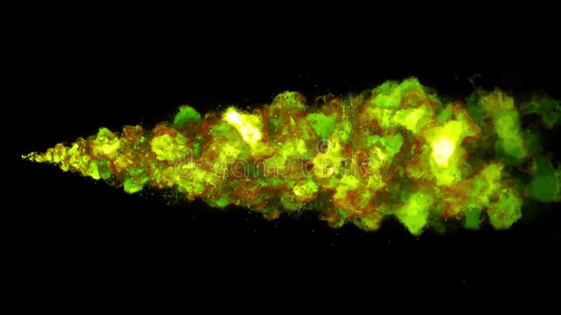 Green Fire Ball Explosion Flame Loop Animation Stock Footage - Video of ...