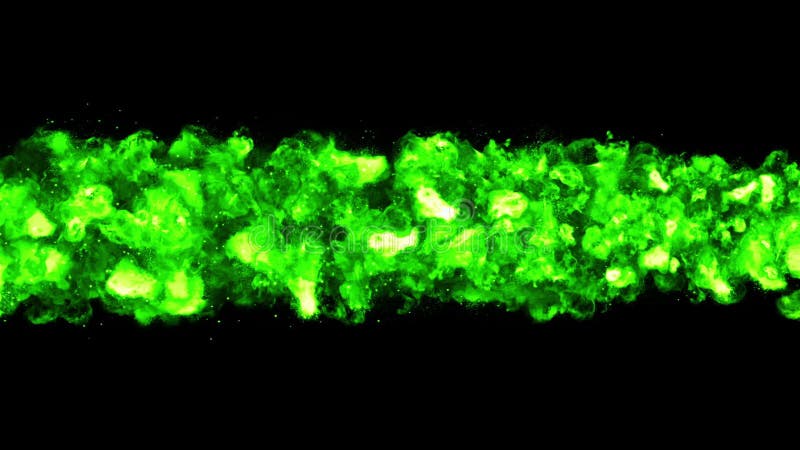 Green Fire Ball Explosion Flame Loop Animation Stock Video - Video of ...