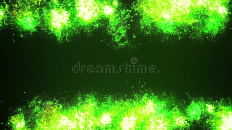 Green Fire Ball Explosion Flame Loop Animation Stock Footage - Video of ...
