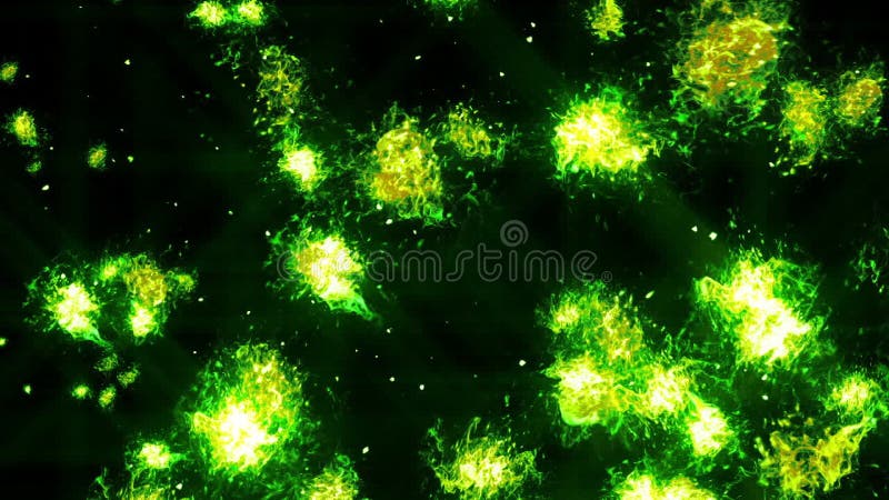 Green Fire Flame Element Overlay Motion Graphic Stock Video - Video of ...