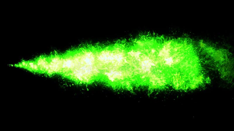 Green Fire Ball Explosion Flame Loop Animation Stock Footage - Video of ...