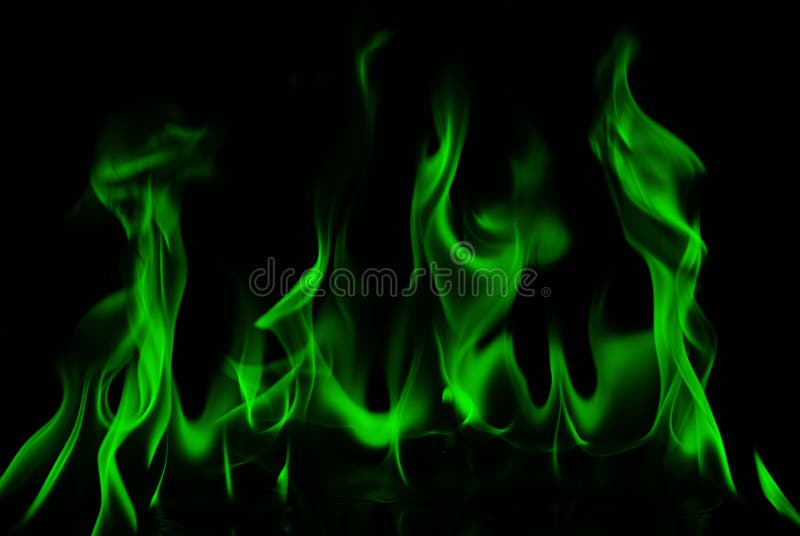 Green flames stock image. Image of myth, flammable, black - 5558073
