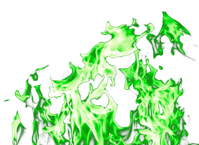 Fire Flames on a White Background Stock Photo - Image of campfire ...