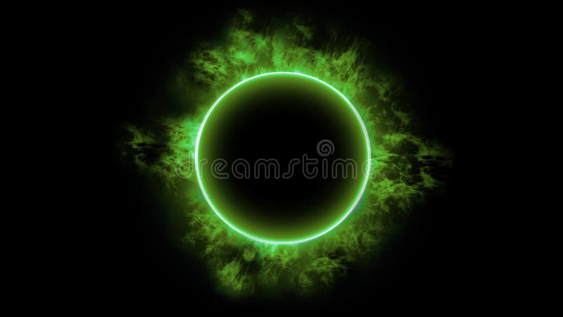 Green fire ring stock illustration. Illustration of corona - 110014948