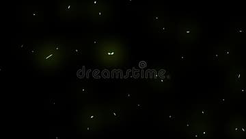 Green Firefly Animation Background Stock Illustration - Illustration of ...