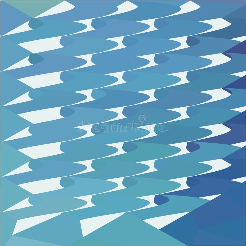 Green Fish Hooks Abstract Low Polygon Background Stock Illustration ...