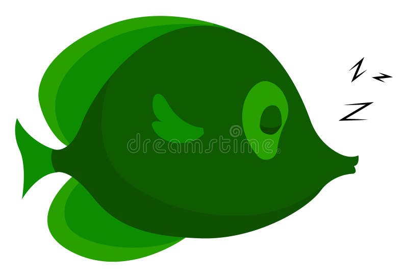 Green Fish , Vector or Color Illustration Stock Vector - Illustration ...