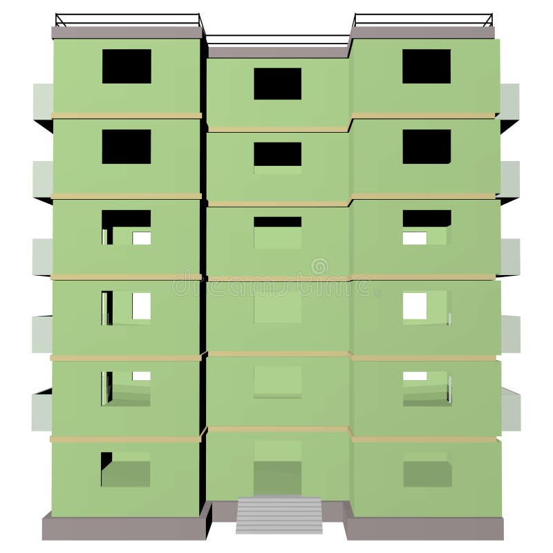 Five Story Building Stock Illustrations – 139 Five Story Building Stock ...