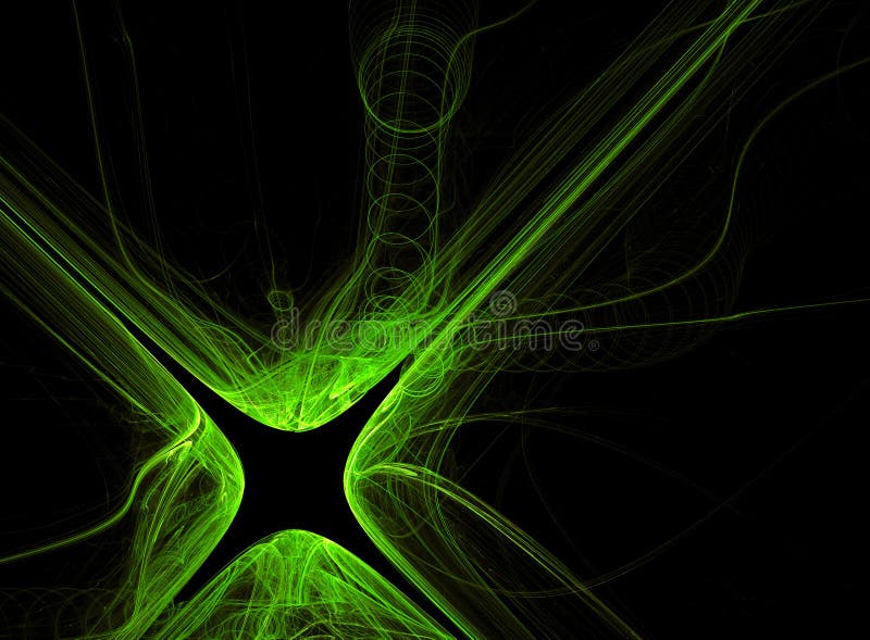 Green flash on a black stock illustration. Illustration of graphic ...