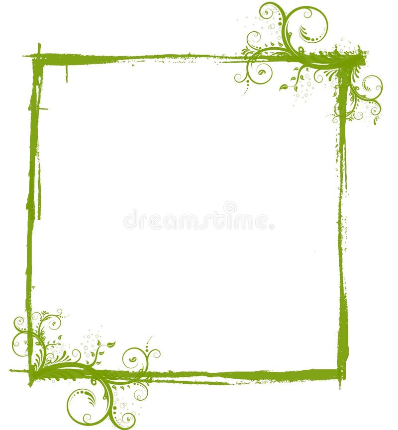 930+ Green grunge floral frame Free Stock Photos - StockFreeImages