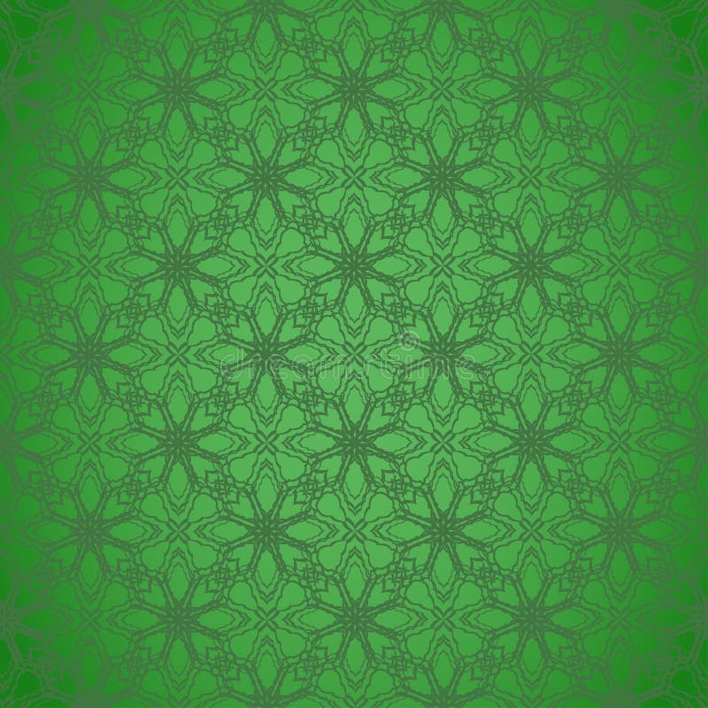 Green floral pattern stock vector. Illustration of ornament - 70207665