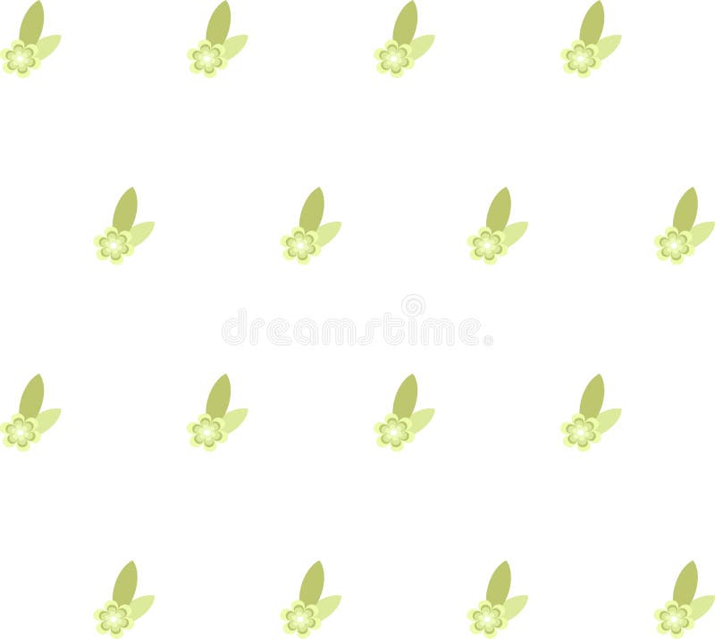 Green Floral Seamless Texture, Pattern on White Background, Design ...