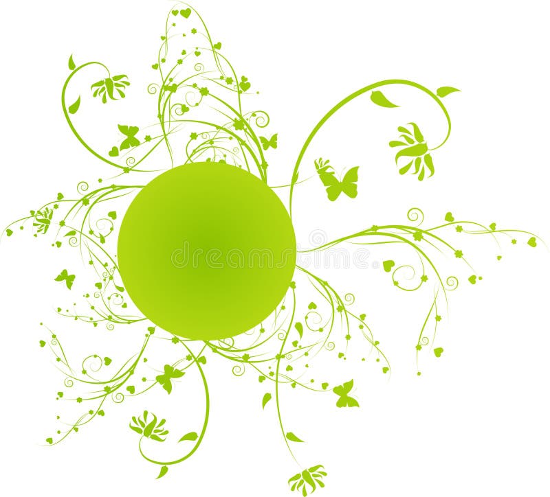 Set of Floral Swirl Designs Stock Vector - Illustration of beauty ...