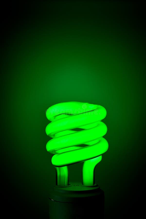 Green Flourescent Light Bulb Stock Photo - Image of bulb, green: 45127634