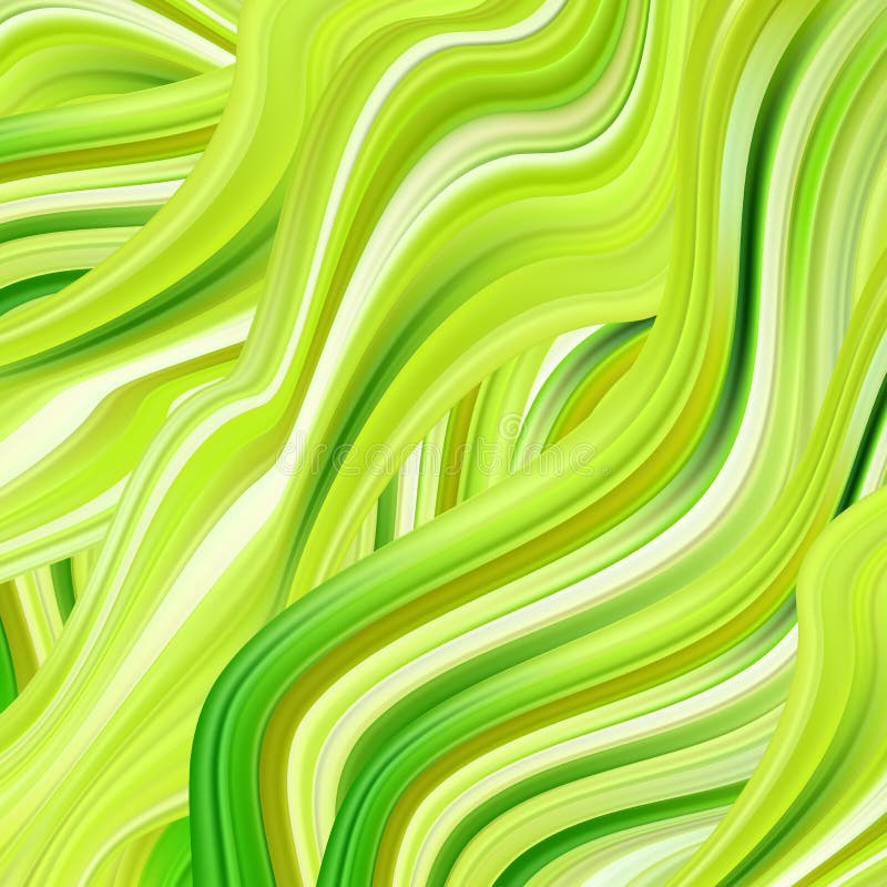 Green Flow Poster. Wave Liquid Shape Color Background. Art Design for ...