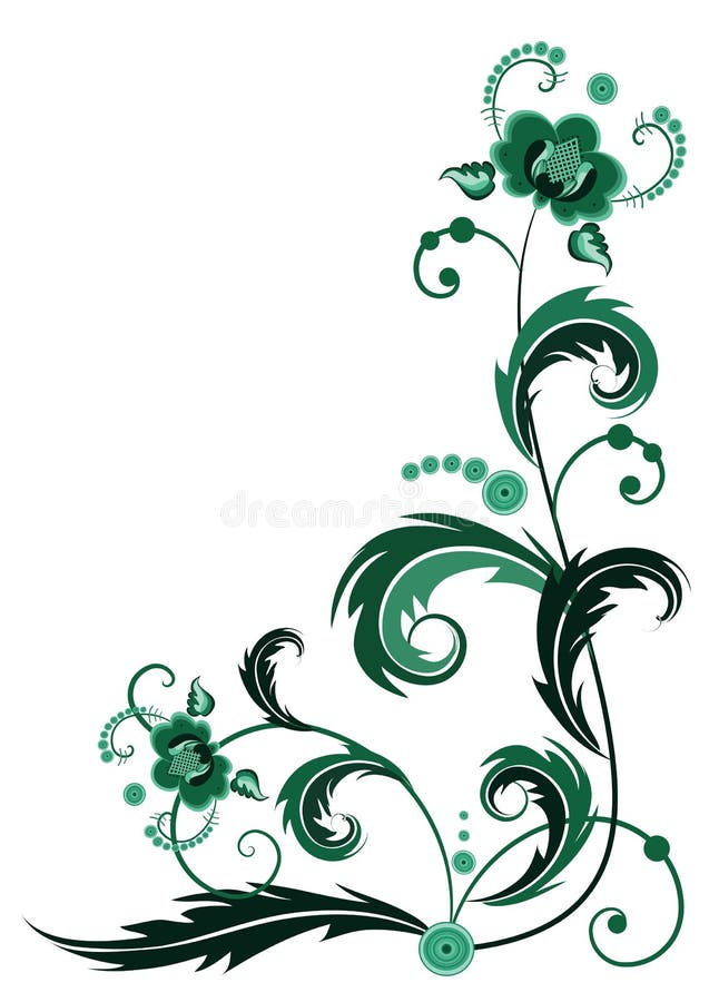 Flower Corner Design Stock Illustrations – 25,961 Flower Corner Design ...
