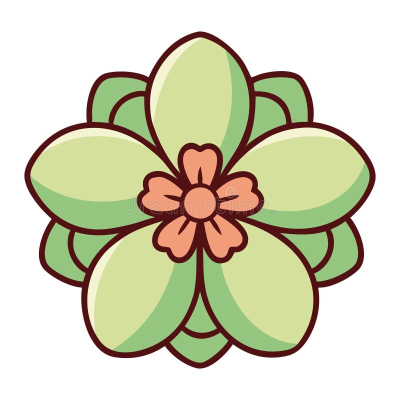 Green Flower Icon stock illustration. Illustration of botanical - 359284880