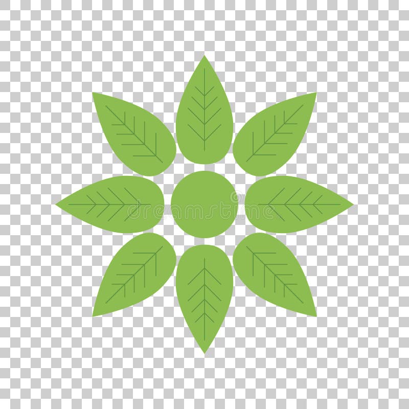 Green Flower Icon Vector Flat Stock Vector - Illustration of bloom ...