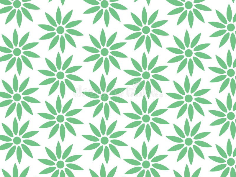Green Flower S for Background or Pattern Stock Illustration ...