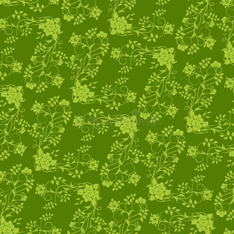 Set of Four Seamless Patterns Stock Vector - Illustration of foliage ...