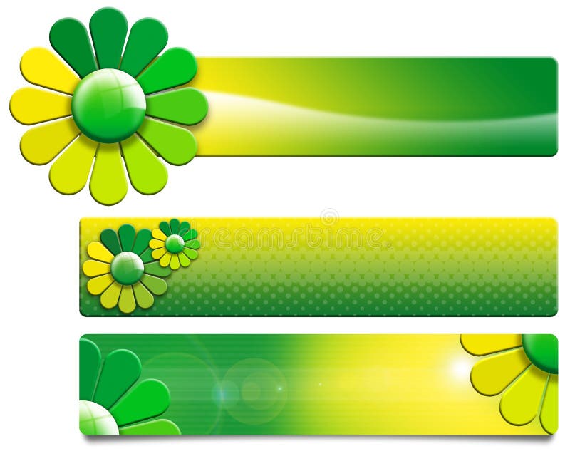Spring web banners stock vector. Illustration of editable - 13624697