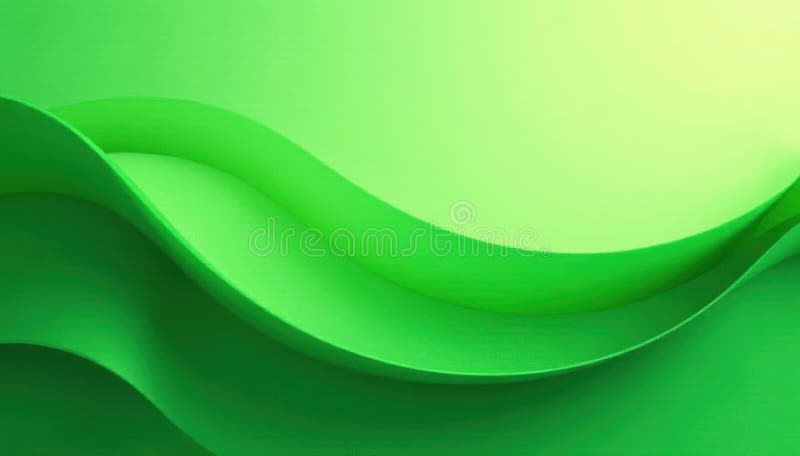 Green Flowing Curves, Abstract Vector Layered Design , Vector, Design ...