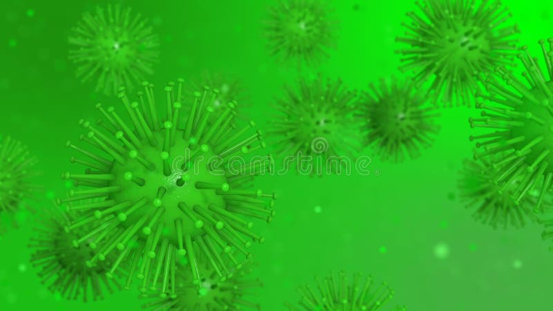 Green flu toy bacteria stock video. Video of disease - 258358899
