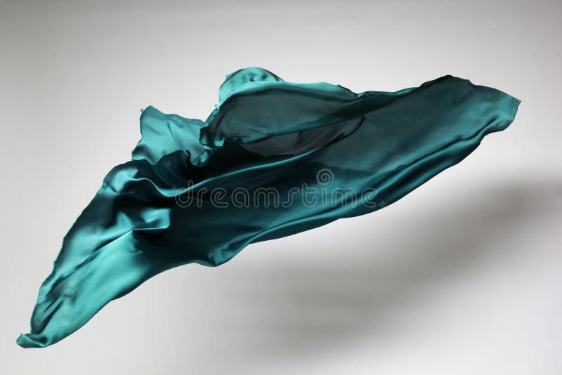 Green flying fabric stock photo. Image of dynamic, action - 81947426