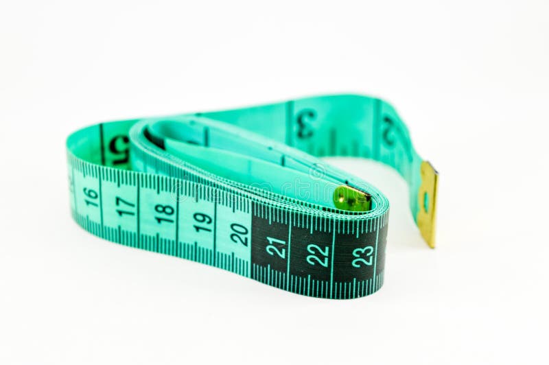 Green Folded Sewing Meter Close Up Stock Image - Image of scale, keys ...