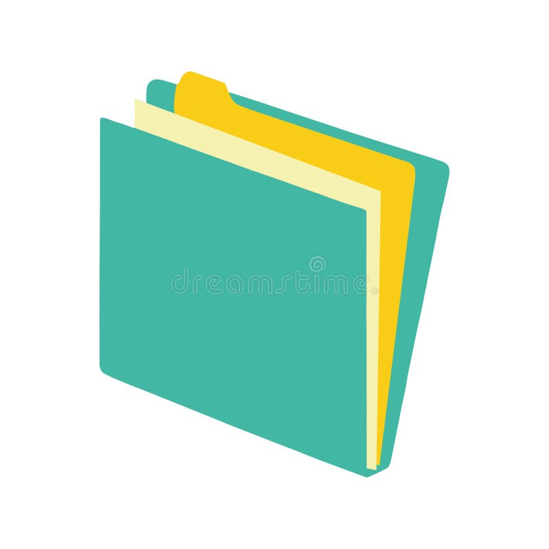 Green Folder File Documents Stock Vector - Illustration of list, file ...