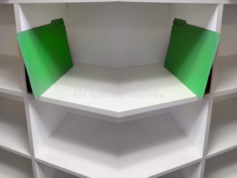 Green Folder Files in Office Stock Image - Image of messy, green: 95630089