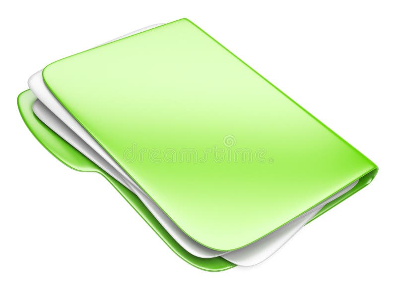 Green Folder icon stock illustration. Illustration of equipment - 36959173